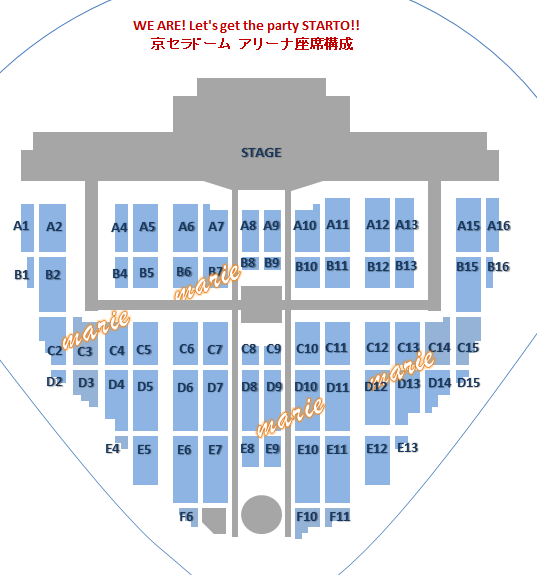 『WE ARE！ Let’s get the party STARTO！！』アリーナ座席はコレ！ | 美味しく楽しい毎日